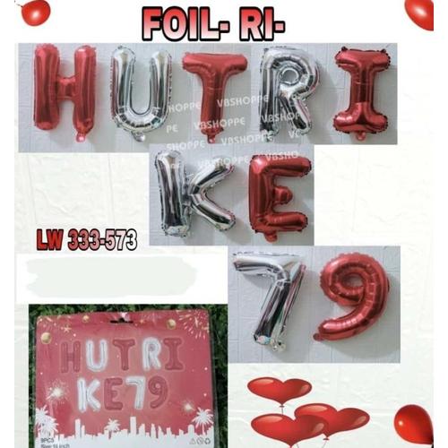 Jual DEKORASI HUT RI 79 DIRGAHAYU BALON FOIL MERAH PUTIH ULANG TAHUN ...