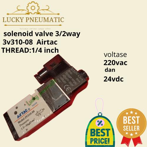 Jual Solenoid valve airtac 3V310-08 - Jakarta Barat - Lucky pneumatic ...