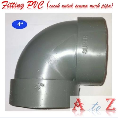 Jual keni 4 in/knee 4 in/fitting/elbow 4 inch/knie pvc 4" MURAH - harga ...