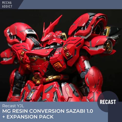 Jual MG GUNDAM SAZABI RESIN CONVERSION DRESS KIT YJL Yujiao Land ...