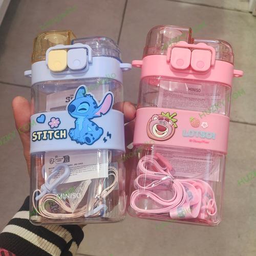 Jual MINISO Botol Minum Sedotan 2in1 + Tali Panjang DISNEY STITCH ...