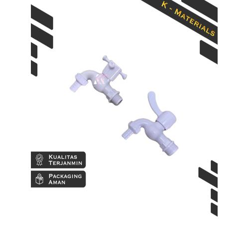 Jual KRAN AIR TEMBOK TAMAN PVC PLASTIK UKURAN 1/2 INCH 3/4 INCH MODEL ...