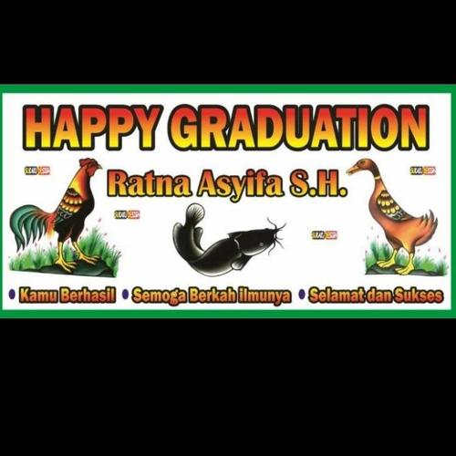 Jual Banner / Spanduk Ulang Tahun /Sidang / Wisuda Design Pecel Lele ...
