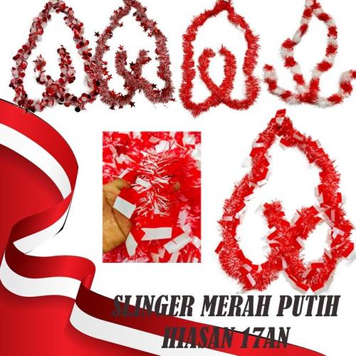 Jual Slinger Merah Putih Rumbai Merah Putih Hiasan Dekorasi 17an ...