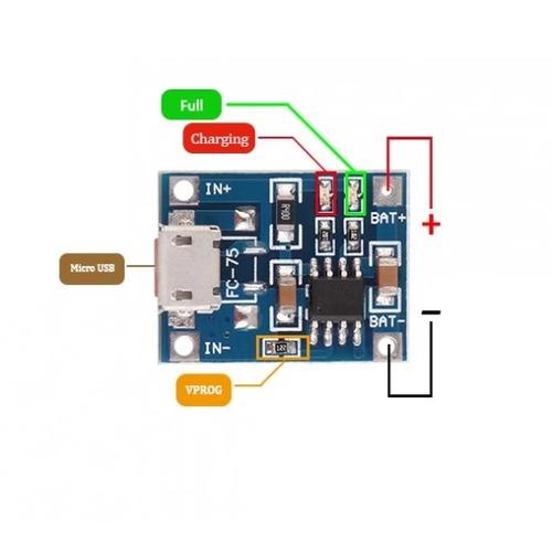 Jual Modul Charging Chip TP4056A TP4056E Micro USB / Type-C Charger Cas Batre 18650 Baterai ...