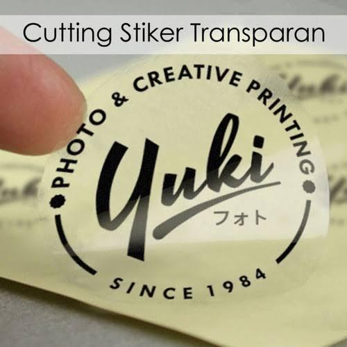 Jual Cetak Stiker Transparan A3+ / Stiker Label Cutting Bulat Oval ...
