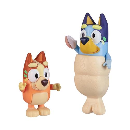 Jual Bluey Beach Mermaid Tails 2.5 Inch and Bingo Character Figures 2 ...