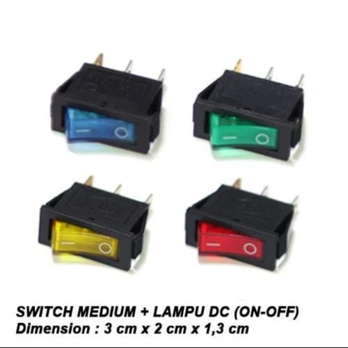 Jual Saklar Switch DC On Off 12V + Lampu 12 Volt Mobil Motor - Jakarta ...