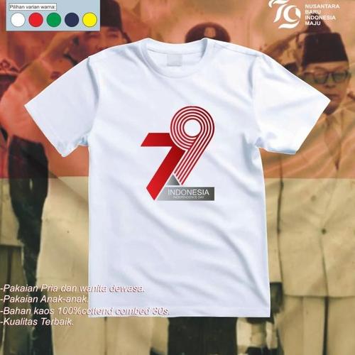 Jual READI STOK Baju-Kaos Agustusan Dirgahayu HUT RI 79Th Republik ...