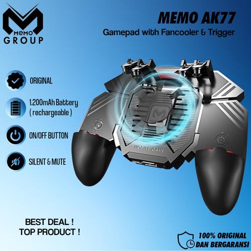 Jual MEMO AK77 ORIGINAL GAMEPAD TRIGGER 6 FINGER PENDINGIN HP NON BATTERY - AK77 Battery ...