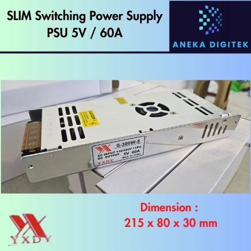 Jual Slim Switching Power Supply PSU Tipis 5V 60A High 5 Volt 60 Ampere Fan - Kab. Gresik ...