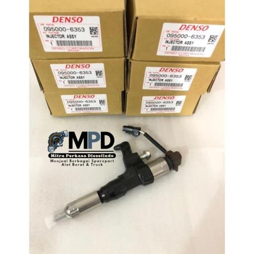 Jual 095000-6353 Nozzle Injector Injektor SK200-8 SK200 8 Kobelco ...