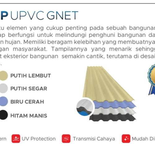 Jual UPVC atap merek GNET tebal 6mm - Kota Medan - JAYAMEMBANGUNBERSAMA ...