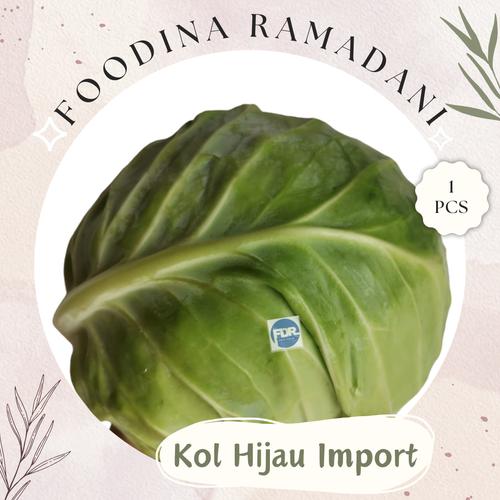 Jual KOL Hijau Import - Cabbage Fresh [ Size 1,5-2 Kg ] Harga Per PCS ...