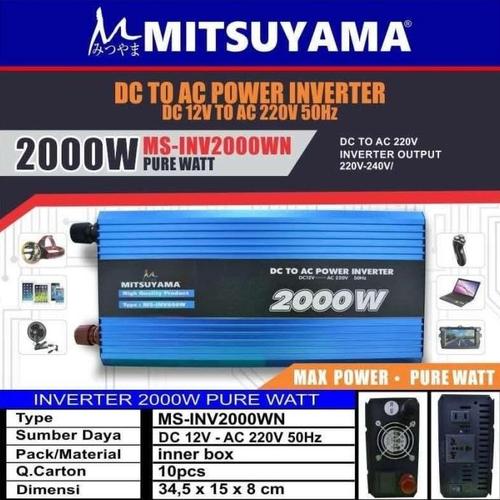 Jual Mitsuyama pure watt inverter 2000 watt / MSW Inverter 2000W - Kota ...