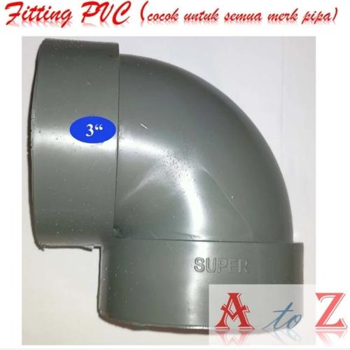 Jual keni 3 in/knee 3 in/fitting/elbow 3 inch/knie pvc 3" MURAH - harga satuan - Kota Palembang ...