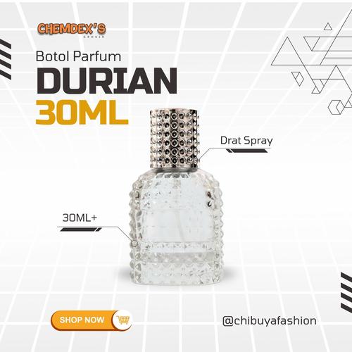 Jual Botol Parfum 35ML DURIAN SILVER // DRAT || botol parfum 30ml ...