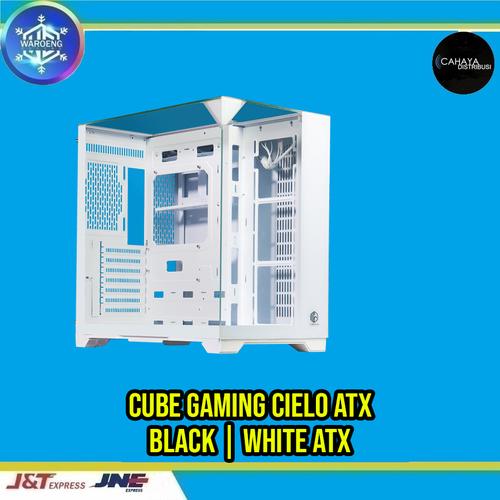 Jual CUBE GAMING PREMIUM CIELO - ATX Gaming Case - Front-Top & Left Side Tempered Glass - Hitam ...