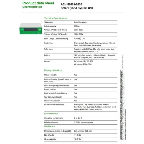 Jual INVERTER HOMAYA HYBRID HOME SYSTEM INVERTER SINE WAVE 850VA 12V ...