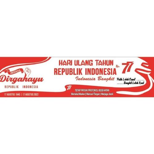 Jual INSTAN COD / BANNER / SPANDUK HUT RI KEMERDEKAAN INDONESIA 77 TH ...
