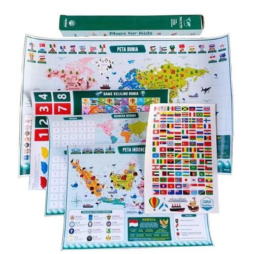 Jual MAPS FOR KIDS KINSKY - BELAJAR PETA DUNIA DAN INDONESIA UNTUK ANAK ...