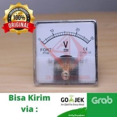Jual VOLT METER FT 52 30V / ANALOG PANEL METER AC/DC FORT - Kab ...