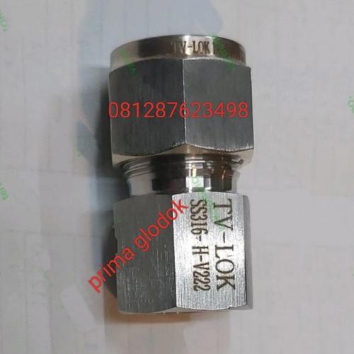 Jual Female connector ss316 6mm x 1/8nptf/female connector 6mm x 1/8 ...
