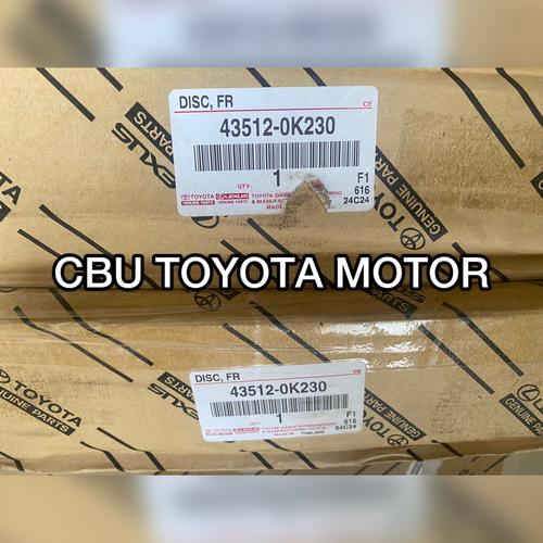 Jual PIRINGAN CAKRAM REM DISCK DISK FRONT BRAKE DEPAN TOYOTA HILUX REVO ...