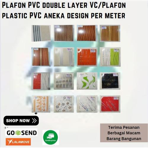 Jual Plafon PVC double layer VC/Plafon plastic PVC aneka design per ...