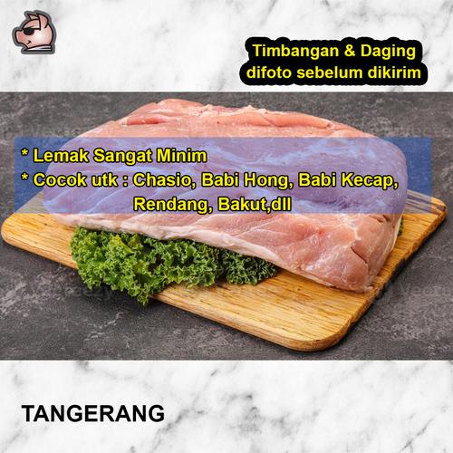 Jual Daging Babi bagian Karbonat / Pork Loin Mentah - 1 kg - Kota ...