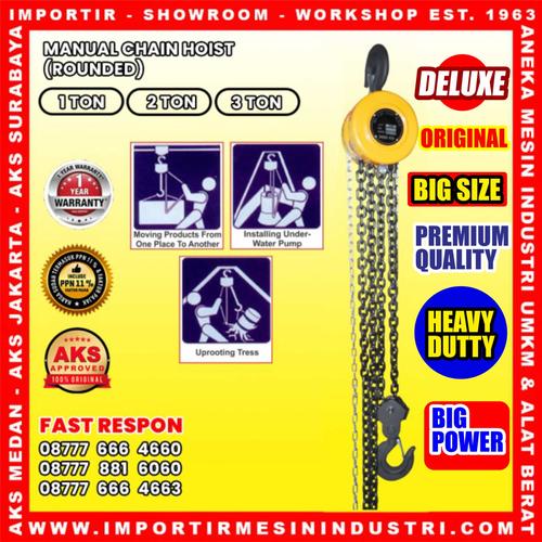 Jual Manual chain hoist Takel manual katrol kerekan 1 ton 2 ton 3 ton ...