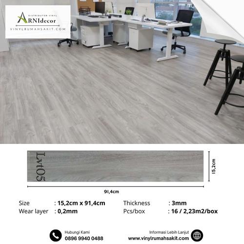 Jual Vinyl plank lantai Aidi tebal 3mm type LVT 005 | Motif kayu @2 ...