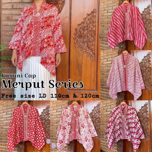 Jual PREMIUM Blus Kartini Garutan Merah Putih Atasan Batik Wanita ...