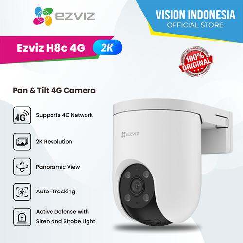 Jual EZVIZ H8C 4G 3MP 2K Color Night Pan & Tilt 4G Camera - Jakarta ...