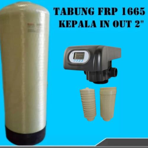 Jual filter softener 1665 lengkap dengan valve otomatis GR20 dan media ...