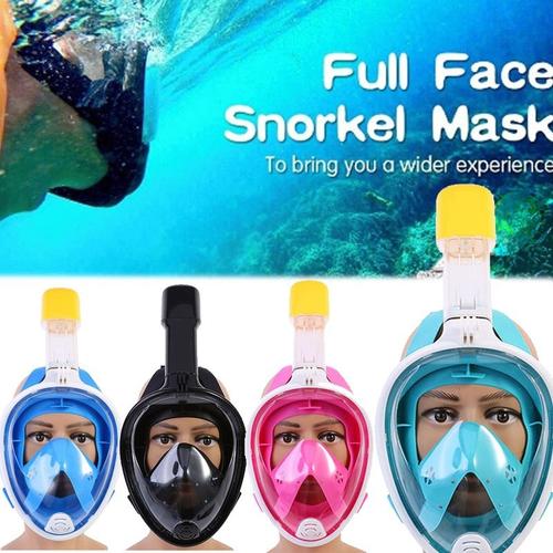 Promo Snorkle Snorkel Full Face Snorkeling Diving Mask Easy Breath ...