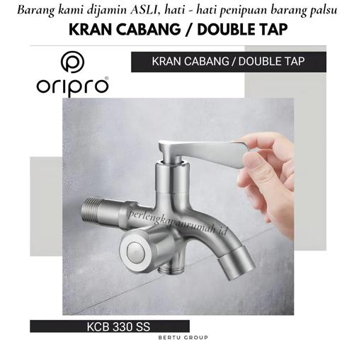 Jual KERAN AIR KRAN CABANG DOUBLE TEMBOK STAINLESS STEEL SS 304 ANTI ...