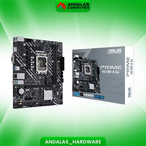 Jual Mainboard Asus PRIME H610M-K D4 (LGA1700 12th Gen, H610, DDR4 ...