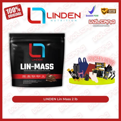 Jual Linden Lin-Mass 2 lb Nutrition Lin Mass weight gain gainer bulking ...