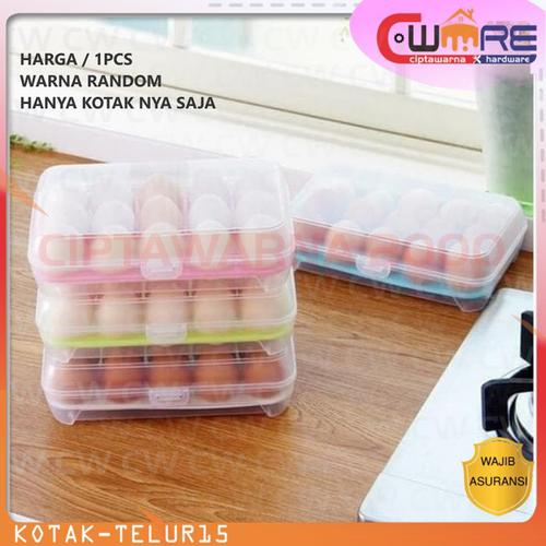 Promo Kotak Tempat Telur 15 Lubang Egg Box Tempat Telur Plastik Box ...