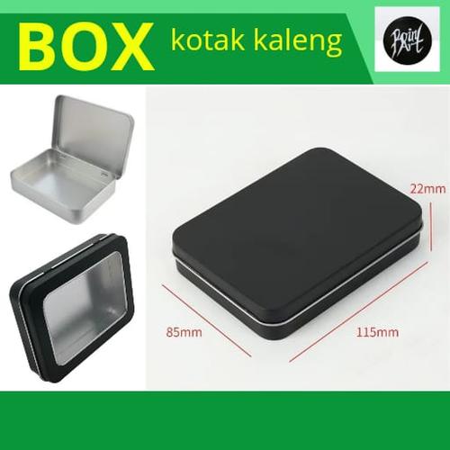 Jual box kotak kaleng mini sedang besar universal - hitam mika - Kota ...