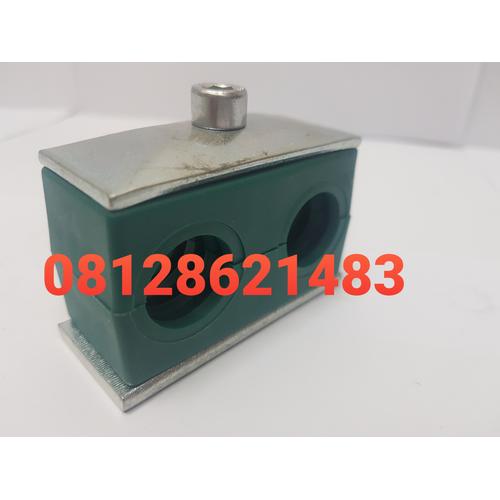 Jual Hidrolik Clamp Pipe Double Hole/Klem Pipa diameter 6,4 mm (Pipa ...