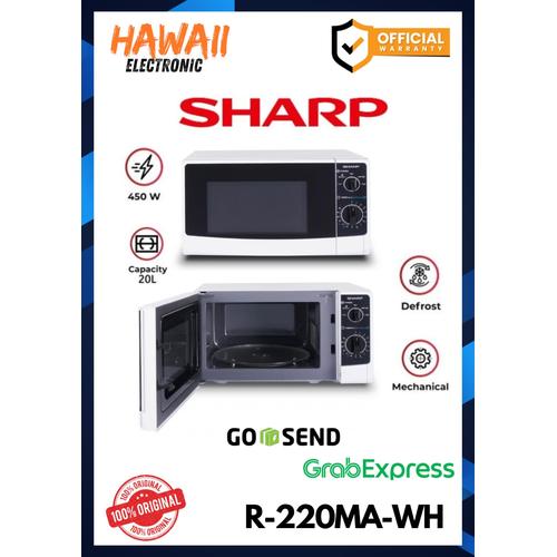 Jual Microwave Oven Sharp R-220-MAWH 20 Liter 450 W Low Watt Sharp ...