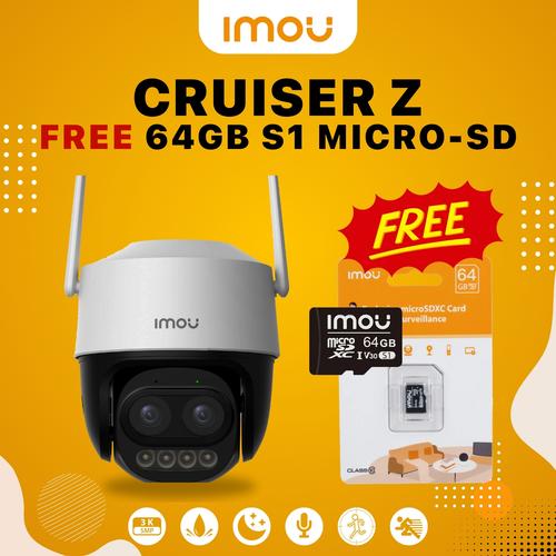 Promo Imou Cruiser Z 5+5MP 12x Hybrid Zoom Smart Full-color Night ...