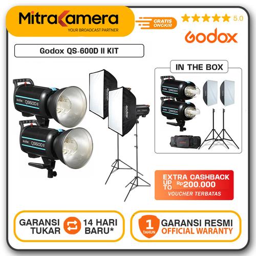 Promo Paket Studio Flash Godox QS-600D II KIT Cicil 0% 3x - Jakarta ...
