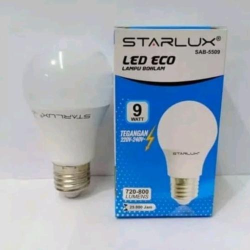 Jual Lampu Led Bulb Light Putih Starlux Eco 9 Watt Bohlam Lampu SNI Putih - Jakarta Pusat - 3Jo ...