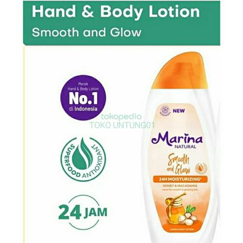 Jual Marina Hand and body lotion Natural 185 ml - Smoth & Glow ...