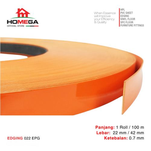 Jual HOMEGA PVC Edging- Pelapis Meja PVC - Tekstur Orange Glossy ...