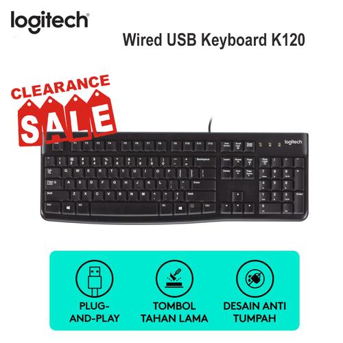 Jual Logitech K120 USB Wired Keyboard - Keyboard USB Logitech K120 ...