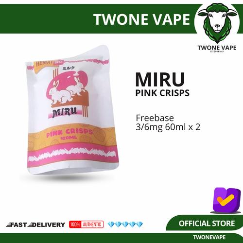 Jual Liquid Miru Pink Crisps 60ML by Jozojo Miru Strawberry Cream ...